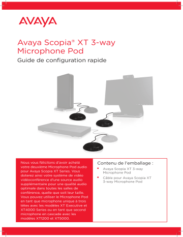 Avaya Microphone Pod XT 3-way Guide de configuration rapide | Manualzz