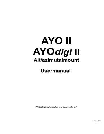 AOK AYO II User manual | Manualzz