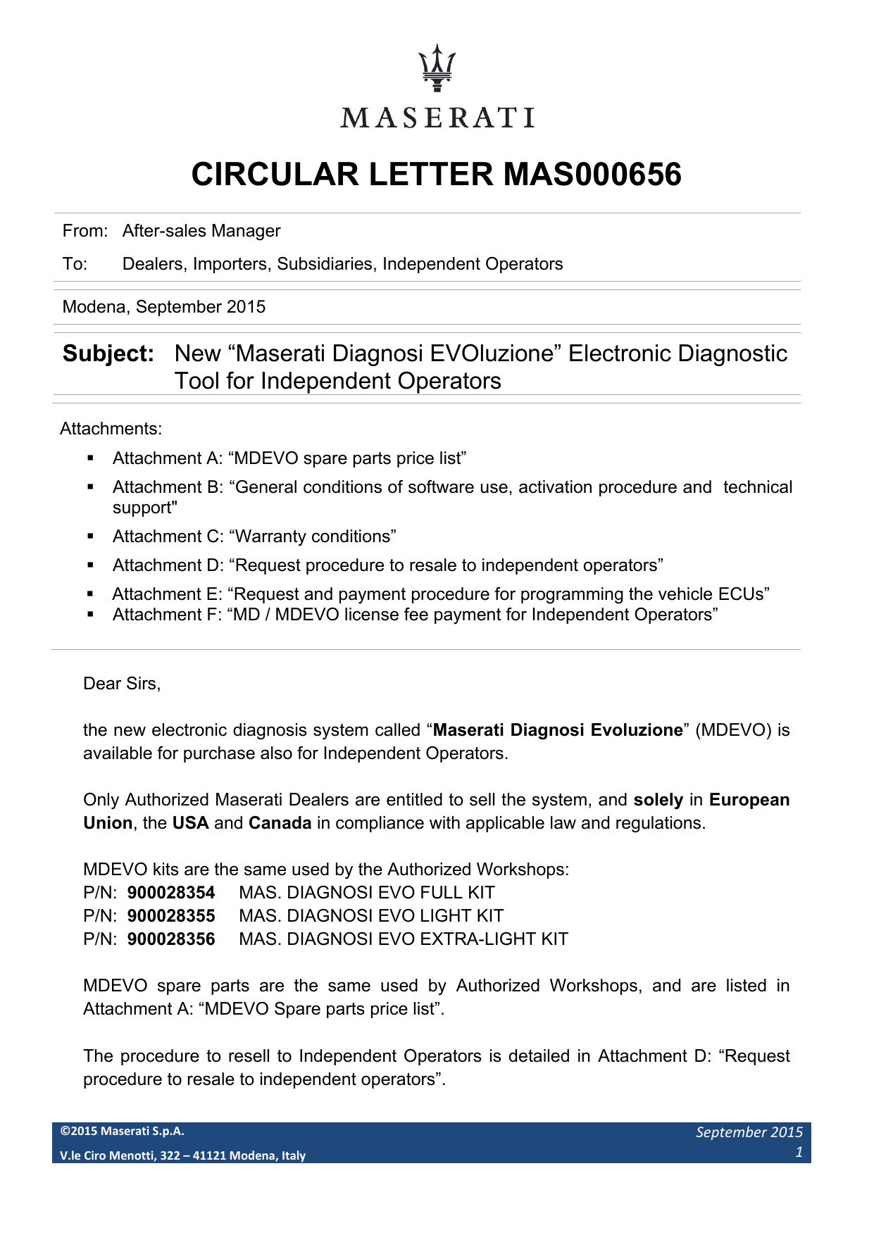 Warranty Letter For Spare Parts | Reviewmotors.co