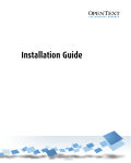 OpenText Connectivity Installation Guide | Manualzz