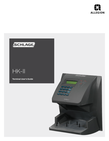 HandKey II User's Guide | Manualzz