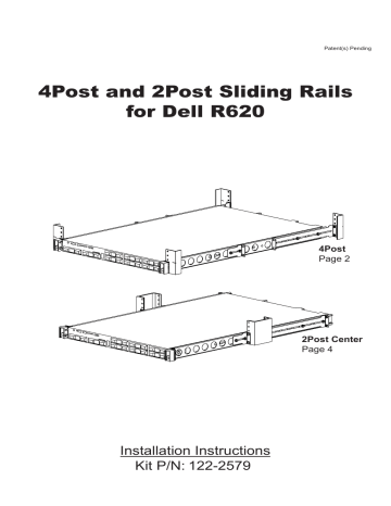 Dell PowerEdge R620 Sliding Rails Installation Instructions | Manualzz