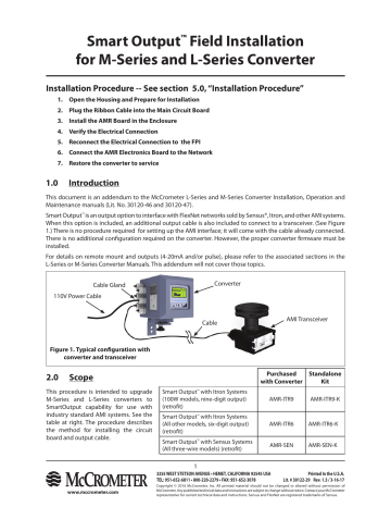 McCrometer Smart Output Manual | Manualzz