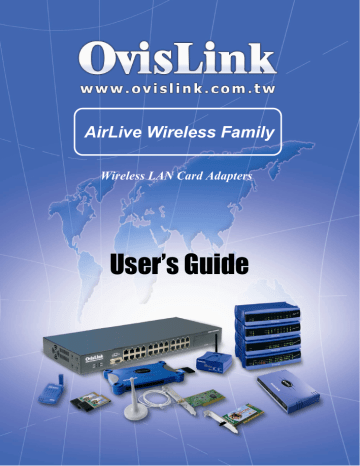 OvisLink Wireless LAN Card Adapters User's Guide | Manualzz