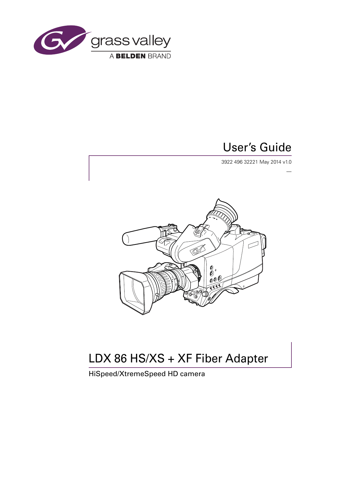 GRASS VALLEY LDX 86 XS User manual | Manualzz