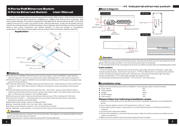 FoxGate S6005S-I POE Ethernet Switch User Manual | Manualzz