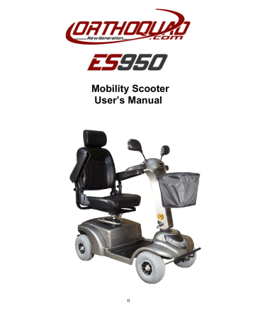 Mobility Scooter ES950 User's Manual | Manualzz