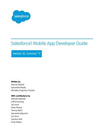 Salesforce1 Mobile App Developer Guide | Manualzz