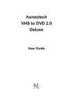 honestech VHS to DVD 3.0 SE User Guide | Manualzz