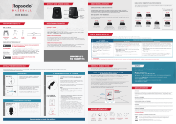 Rapsodo Baseball Monitor User Manual | Manualzz