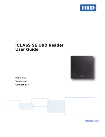 HID Global iCLASS SE U90 Reader User Guide | Manualzz