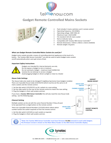 Tynetec FM0671-A manual | Manualzz