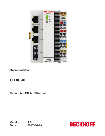 Documentation CX8090 - | Manualzz
