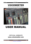 Virtual Audio Mixer Voicemeeter - User Manual | Manualzz