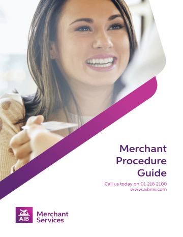 AIB Merchant Procedure Guide - POS Terminal | Manualzz