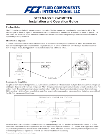 ST51 Mass Flow Meter Installation and Operation Guide | Manualzz