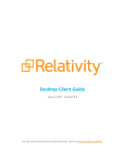 Relativity Processing User Guide | Manualzz