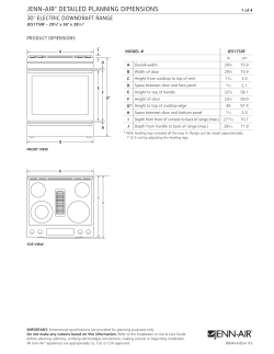 JennAir JES1750FS - Specification, User Guide, installation Guide ...