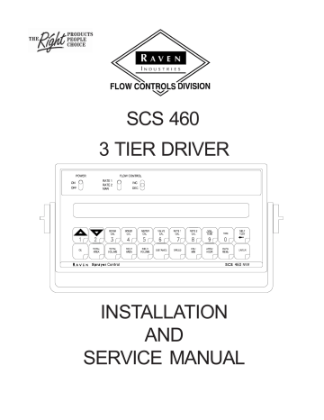 Raven SCS 460 Installation and Service Manual | Manualzz