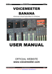 VB-Audio Voicemeeter Banana 2.0.0.8 User Manual | Manualzz