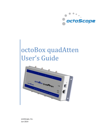 octoBox quadAtten User's Guide | Manualzz
