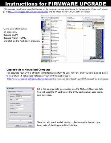 DVR Firmware Upgrade Instructions | Manualzz