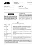 ABB CO-2, CO-5, CO-6 Series Overcurrent Relay: AI & PDF | Manualzz