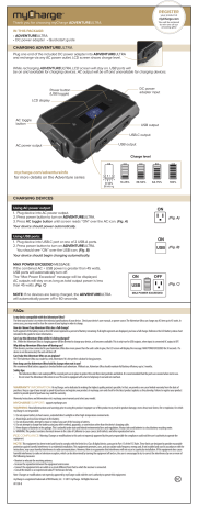 myCharge AdventureUltra AC13K Quick Start Guide | Manualzz