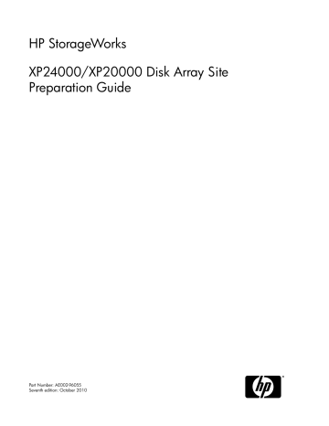 HP XP24000, XP20000 Disk Array Site Preparation Guide | Manualzz