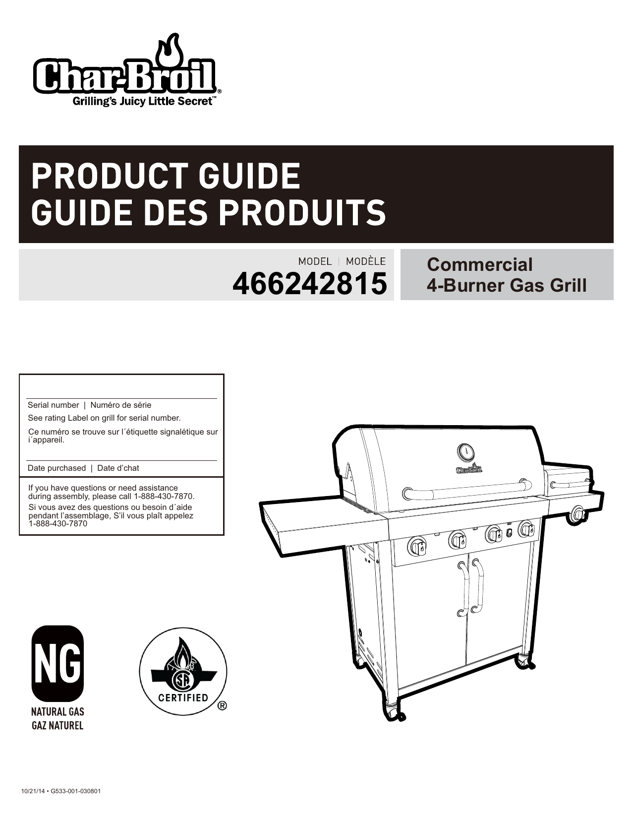 Char-Broil 466242815 Product manual | Manualzz