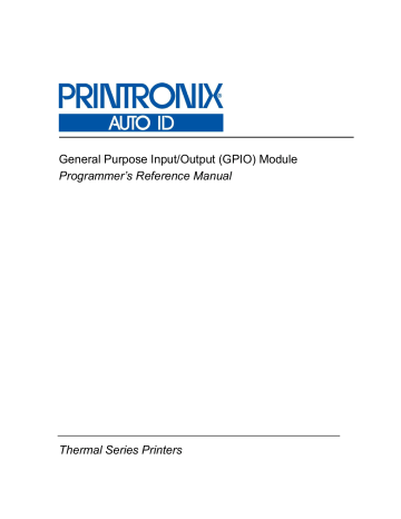 GPIO Module Thermal Programmer’s Reference Manual | Manualzz