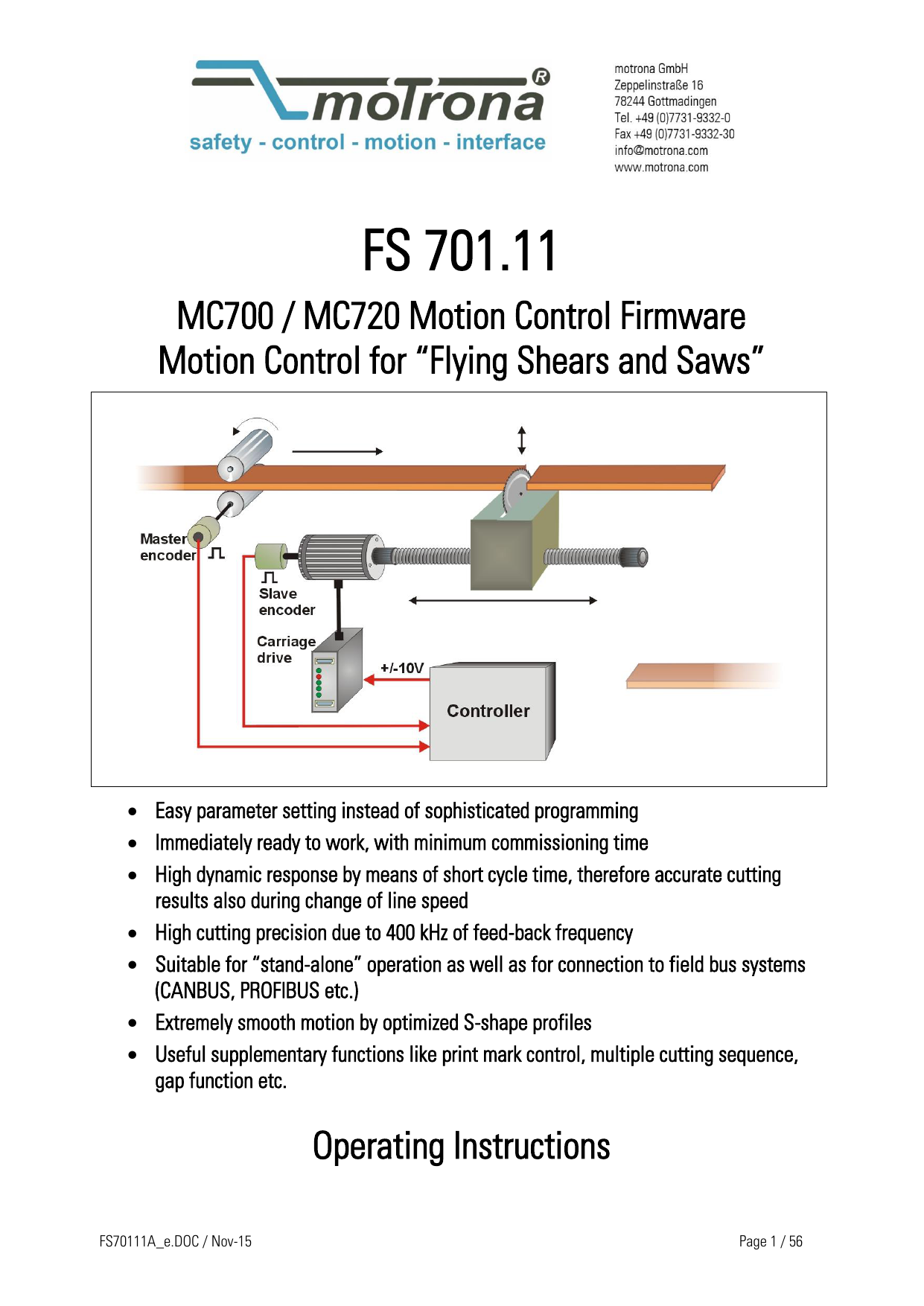 Motrona FS701-Firmware Owner's Manual | Manualzz