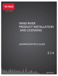 Wind River Product Installation and Licensing Administrator's Guide 2.7 | Manualzz