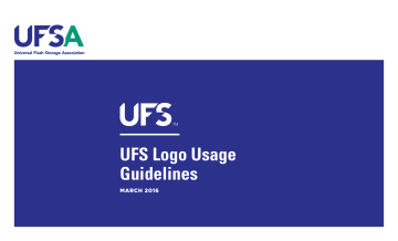 UFS Logo Usage Guidelines | Manualzz