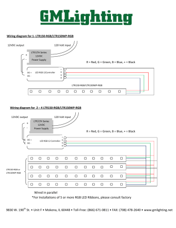 LTR150-RGB Wiring Diagram | Manualzz