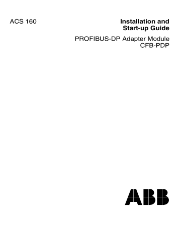 ABB CFB-PDP Installation & Start-up Guide | Manualzz