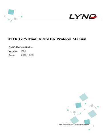MTK GPS Module NMEA Protocol Manual GNSS Module Series Manual | Manualzz