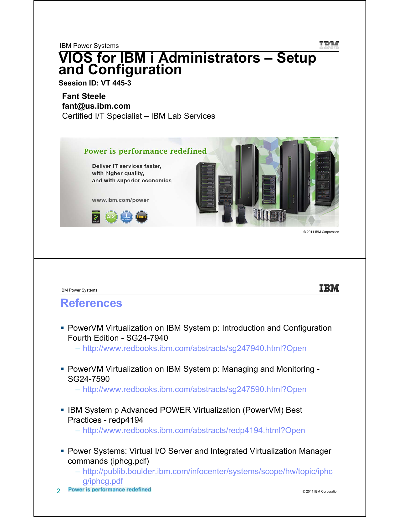 VIOS for IBM i Administrators – Setup and Configuration | Manualzz