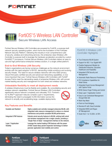 FortiGate Wireless LAN Controller | Manualzz