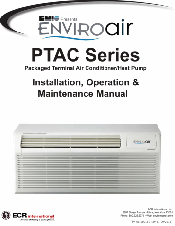 EMI Enviroair PTAC Installation & Operation Manual | Manualzz