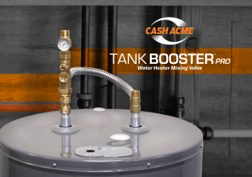 Cash Acme 24643 Tank Booster PRO Electric/Gas Tank Brass Water Heater ...