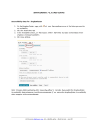 D2L Dropbox Folder - User manual, User guide