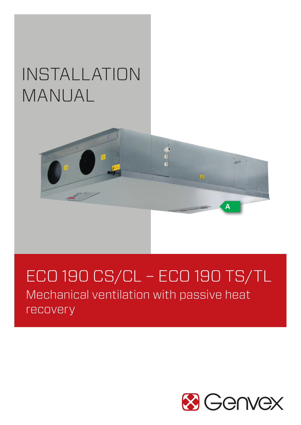 Genvex Eco 180 : Genvex Energy ECO 180 filter – LAIIFG
