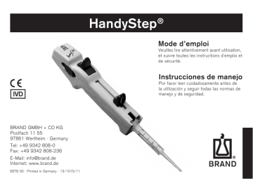 Brand Handystep Mode d'emploi | Manualzz