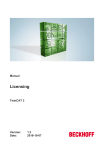 TwinCAT 3 Licensing Manual | Manualzz