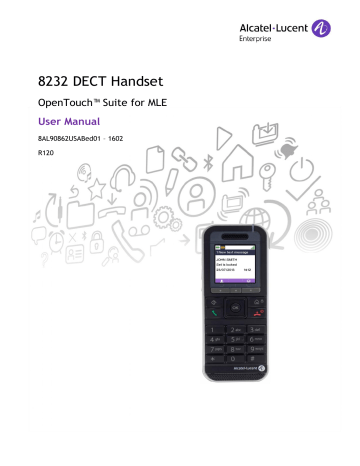 Alcatel-Lucent 8232 DECT Handset User manual | Manualzz