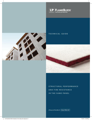 Fire-Rated OSB Sheathing FlameBlock Technical Guide | Manualzz