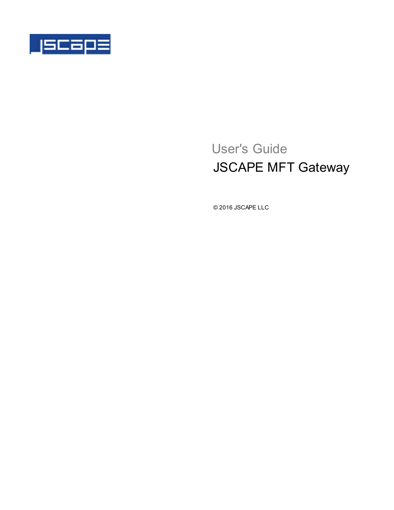 JSCAPE MFT Gateway | Manualzz
