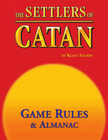 Settlers of Catan Game Rules & Almanac | Manualzz