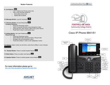 Cisco IP Phone 8841/51 User Guide | Manualzz
